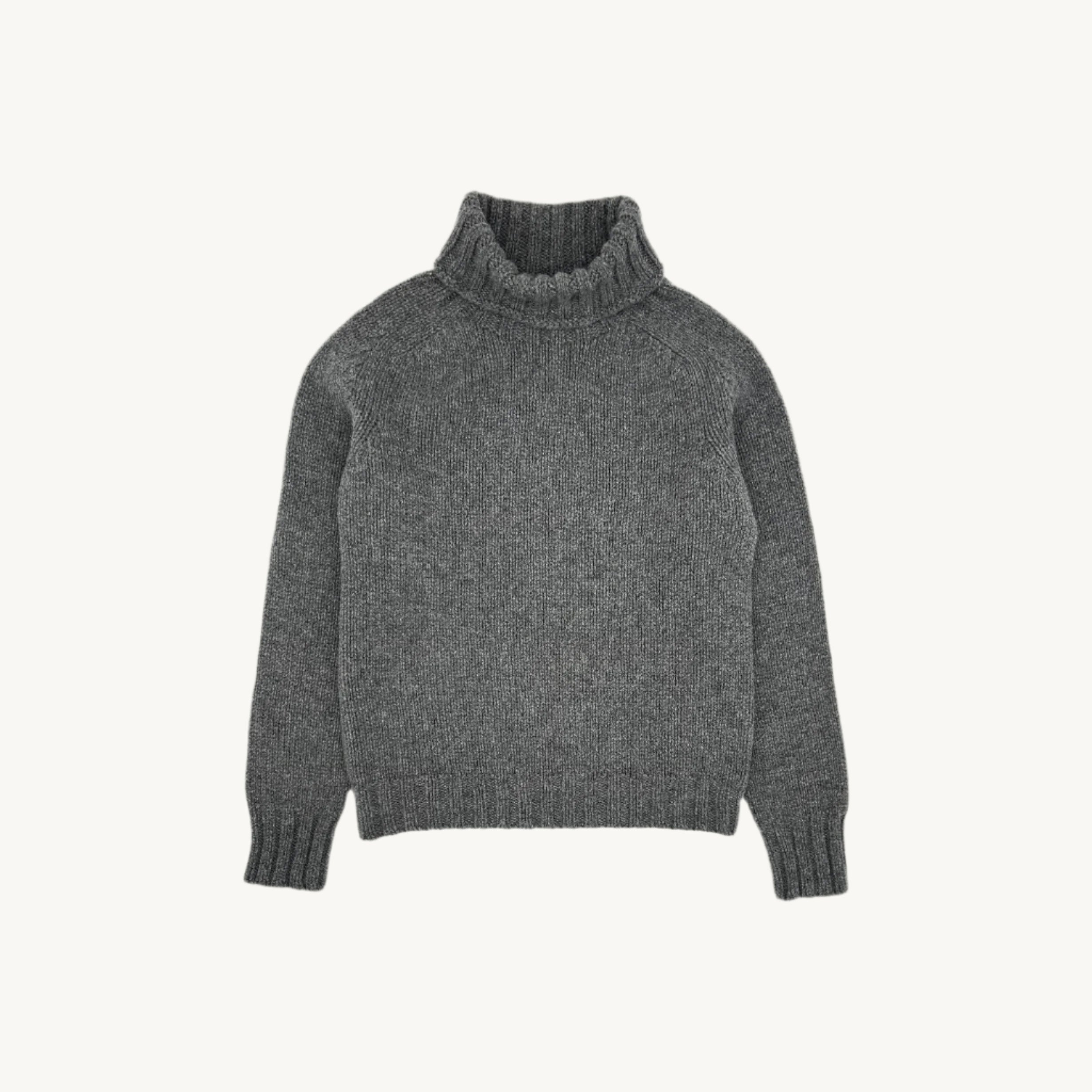 Big Softy Geelong Chunky Polo Neck Womens Jumper - Derby Grey – Bosie ...