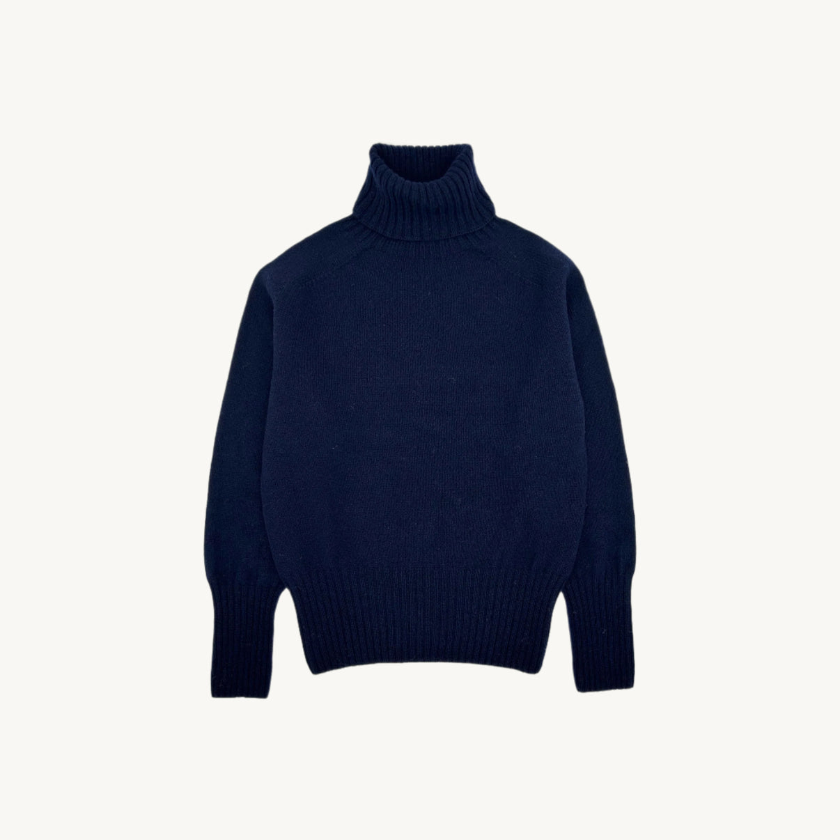Portobello Geelong Polo Neck Womens Jumper - Navy – Bosie Knitwear